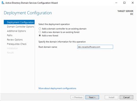 building a configmgr lab from scratch step 1 domain controller vm recast software