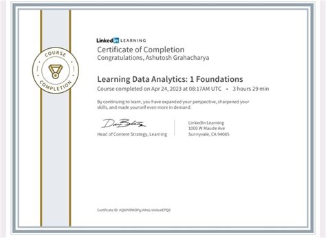 Ashutosh Grahacharya On Linkedin Dataanalytics Certification