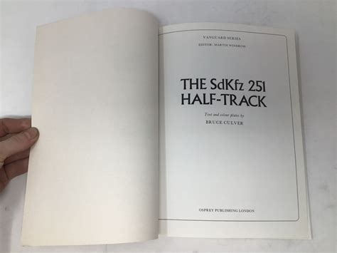 The SDKFZ Half Track Vanguard By Bruce Culver Like New Paperback First Edition