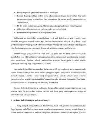 Teknologi Web 2 0 Tugas Pemrograman Berbasis Web PDF