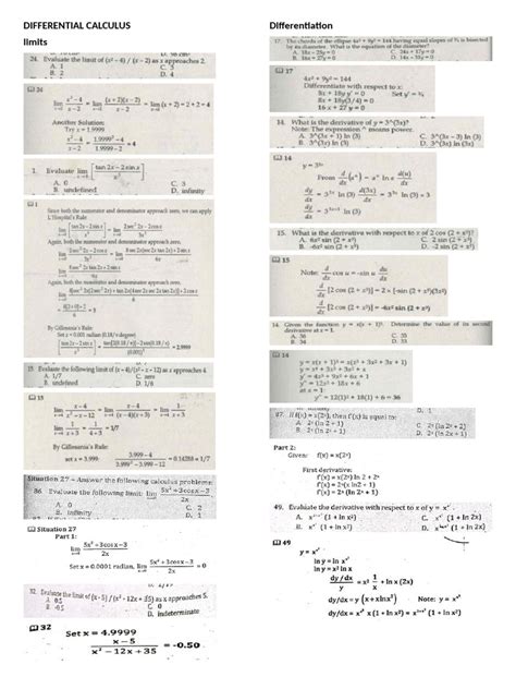 Differential Calculus Pdf