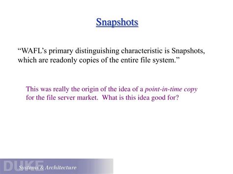 Ppt Fs Consistency Block Allocation And Wafl Powerpoint