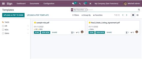 Odoo Sign Module Odoo V Enterprise Edition Book