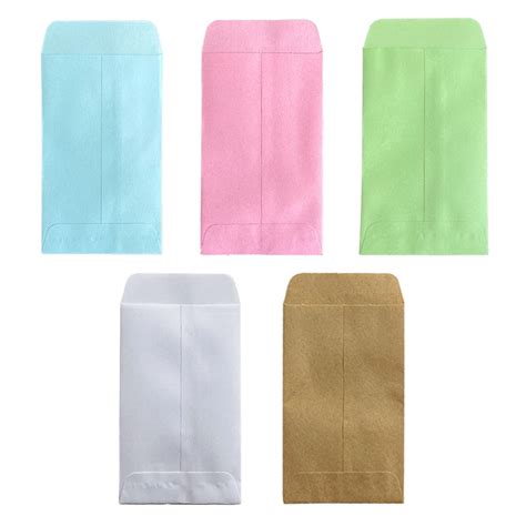 6x10cm 쿠키 가방 100pc 크래프트 종이 가방 미니 봉투 선물 가방 사탕 가방 스낵 베이킹 패키지 용품 선물 포장 접착제 상자 Aliexpress