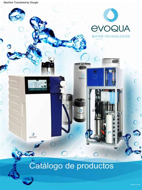 Catalogue Evoqua Pdf Agua Filtración