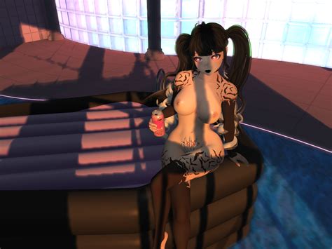 Rule 34 3d Coffin Floatie Goth Girl Nude Female Pool Second Life Solo