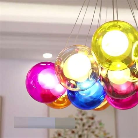 Ledペンダントライト カラフル リビング照明 ダイニング照明 吹き抜け照明 店舗照明 天井照明 Youtube