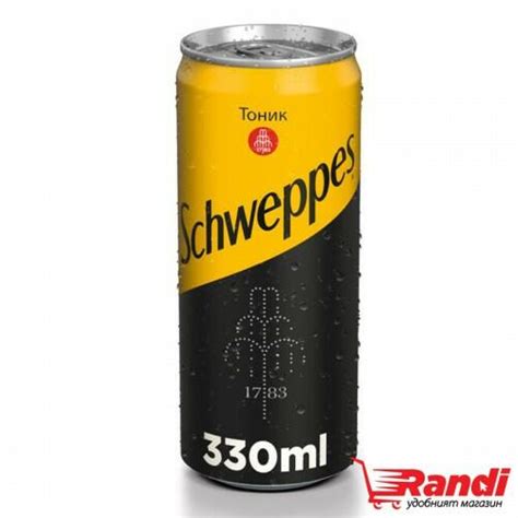Schweppes Газирана напитка Schweppes Тоник кен 330мл Газирани напитки ...