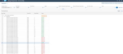 Manage Posting Periods Cost Accounting In Sap S Sap Community
