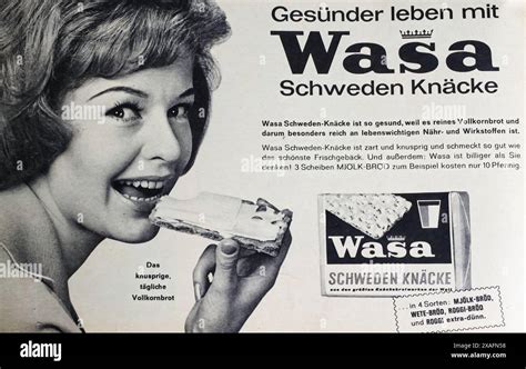 Viersen Germany May Old Black And White Retro German Magazine Swedish Crisp Bread