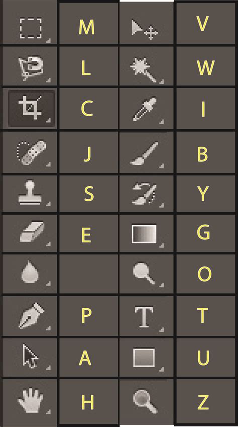 Adobe Photoshop Tool Hot Keys In Photoshop Tutorial Design Photoshop Shortcut Graphic