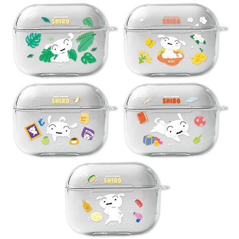 짱구 흰둥이 빅 투명 에어팟 프로 12세대 하드케이스 에이블리