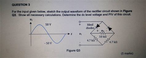 Solved QUESTION 3 For The Input Given Below Sketch The Chegg Com