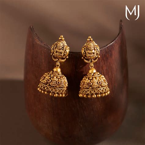 Buy Gold Jhumka Earrings For Women Online In India Gold Jhumka