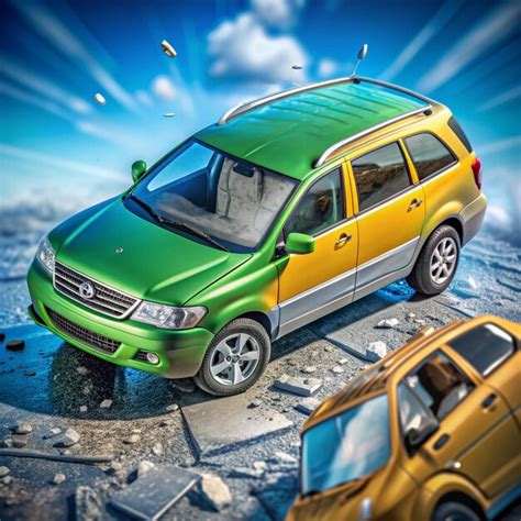 Automotive Collision Chaos Highimpact Crash Scenarios Premium Ai Generated Image
