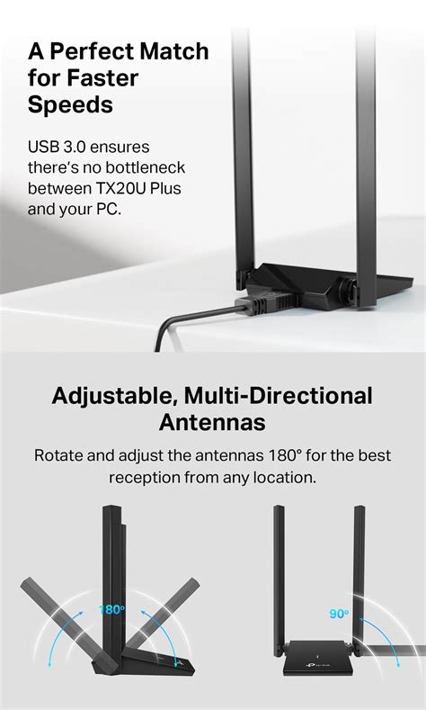 Tp Link Archer Tx U Plus Dual Antennas Wireless Usb Adapter Ax Shopee Malaysia