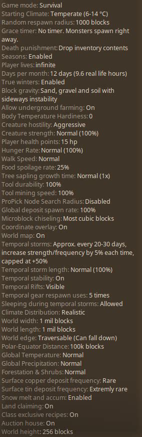 How To Get Server Info Settings Questions Vintage Story