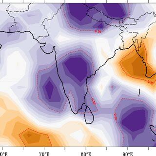 Spatial correlation coefficient patterns for δ¹⁸Orain of CI isoGSM