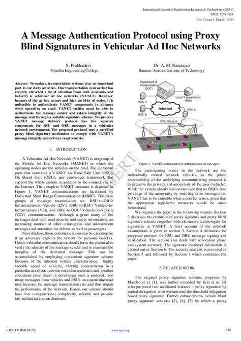 Pdf A Message Authentication Protocol Using Proxy Blind Signatures In