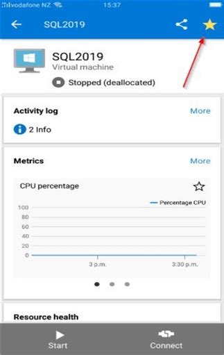 Using The Microsoft Azure Mobile App For Remote Administration