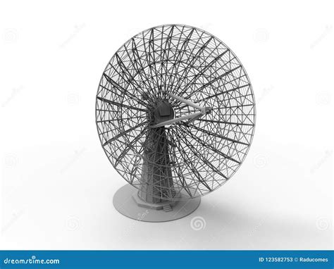 Perspective View Of A Communication Array Stock Illustration