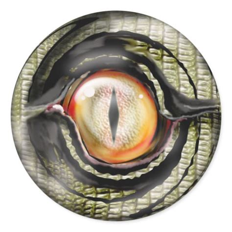 dragon eye classic round sticker | Zazzle
