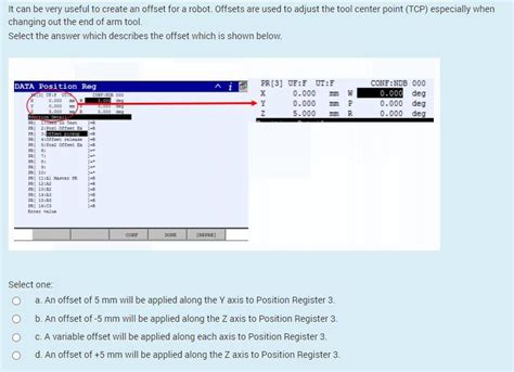 Solved Fanuc Actual Position Position With Offset It Can