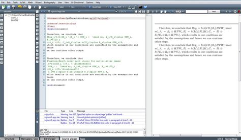 Math Mode The Output Of Formulas In The Latex Format With Two Columns