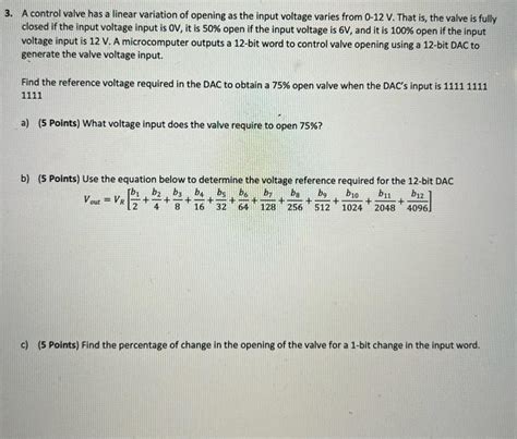 Solved A Control Valve Has A Linear Variation Of Opening As Chegg