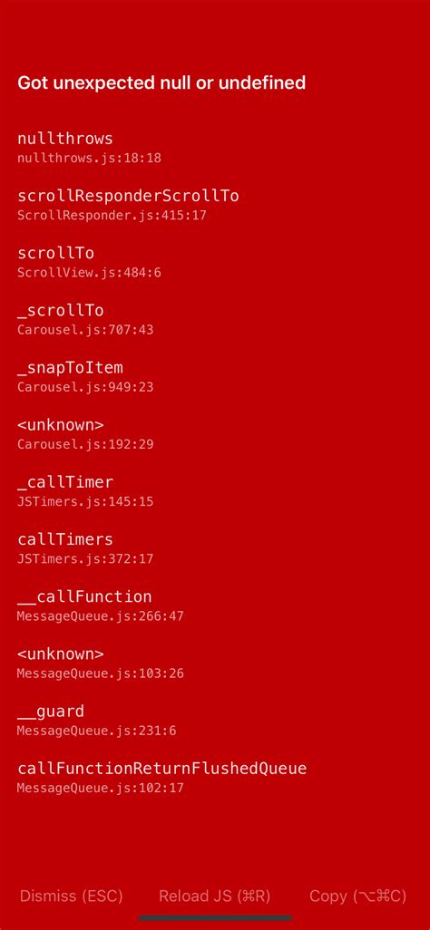 Got Unexpected Null Or Undefined · Issue 283 · Meliorencereact Native Snap Carousel · Github
