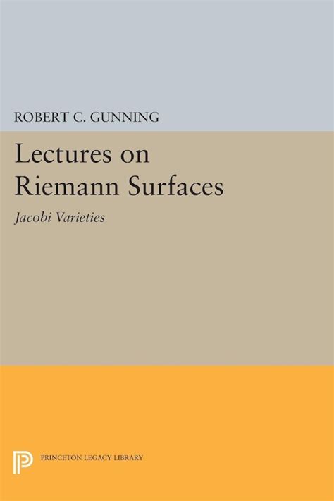 Lectures On Riemann Surfaces Princeton University Press