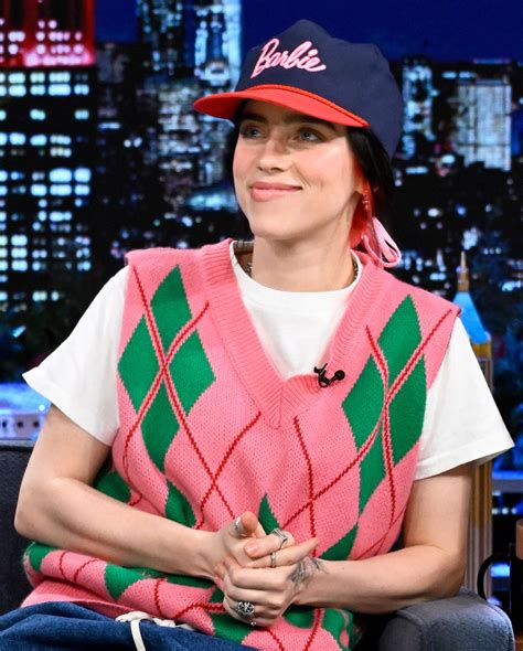 Billie Eilish Paired A Baseball Cap With A Hair Ribbon And It Somehow