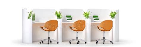 Modern Collaborative Workspace Design Efficient Remote Teamwork Innovative Office Setup