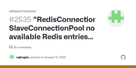 Redisconnectionexception Slaveconnectionpool No Available Redis