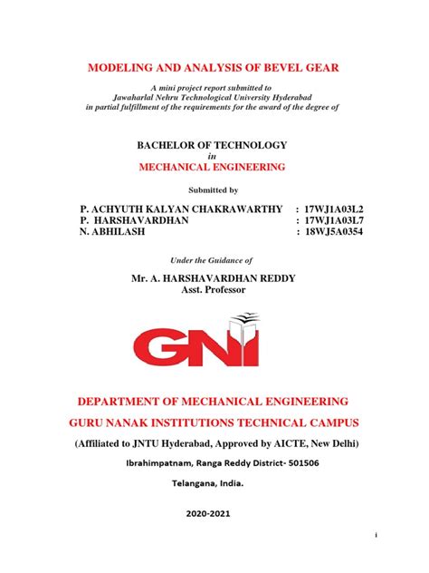 Designing And Optimization Of Bevel Gear 1 Pdf Gear Finite Element Method