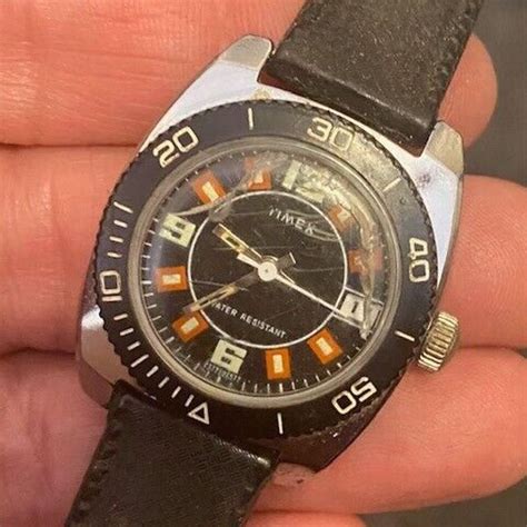 Vintage Uni Sex Timex Skindiver Wrist Watch Partsrepair