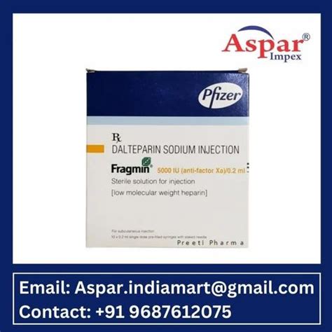 Dalteparin Sodium Injection At ₹ 350 Piece Fragmin Injection In Surat Id 23538007173