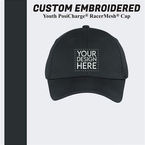 Youth Custom Embroidered Posicharge Racermesh Cap Etsy