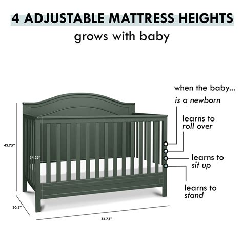 Davinci Charlie Modern Pine Wood And Mdf 4 In 1 Convertible Crib In