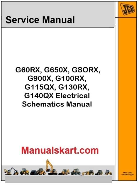Jcb G60rx G650x Gsorx G900x G100rx G115qx G130rx G140qx