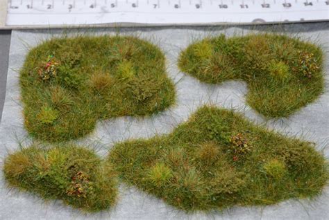 Model Grass Tufts Terrain Elements Self Adhesive Wargame Basing Model