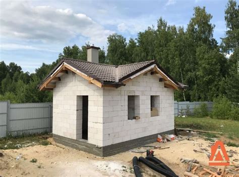 Дачный домик из газоблоков План маленького дома Балкон в стиле модерн Дом