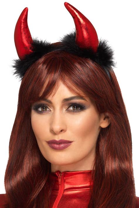 Halloween Metallic Devil Horns Headband Devil Horns