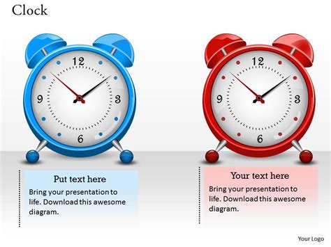 Clocks Powerpoint Template Slide PowerPoint Presentation Templates PPT Template Themes