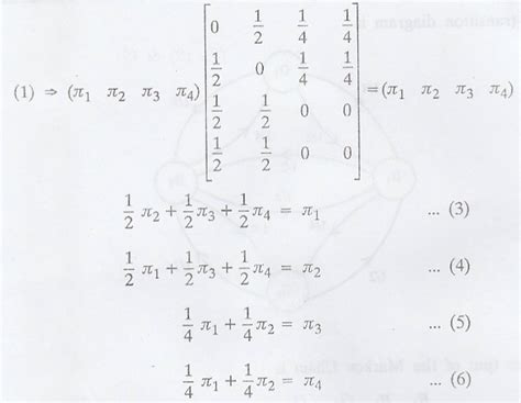 Discrete Parameter Markov Process Markov Chain Chapman Kolomogorov Equations Limiting