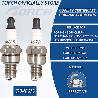 2x TORCH AC7R Spark Plug Fit For NGK CMR7H For Redmax EBZ6500 EBZ7500 EBZ8500 EBay