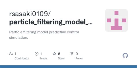 GitHub Rsasaki Particle Filtering Model Predictive Control Particle Filtering Model