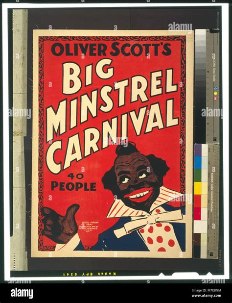 A Historical Image Of Oliver Scotts Big Minstrel Carnival Featuring