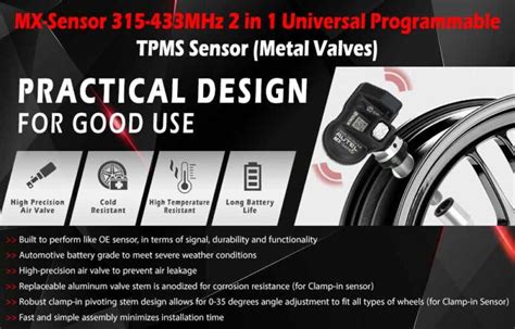 Autel MX Sensor TPMS 1 Metal Valve Stem