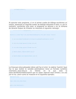 Estructuras De Control Try Catch PDF